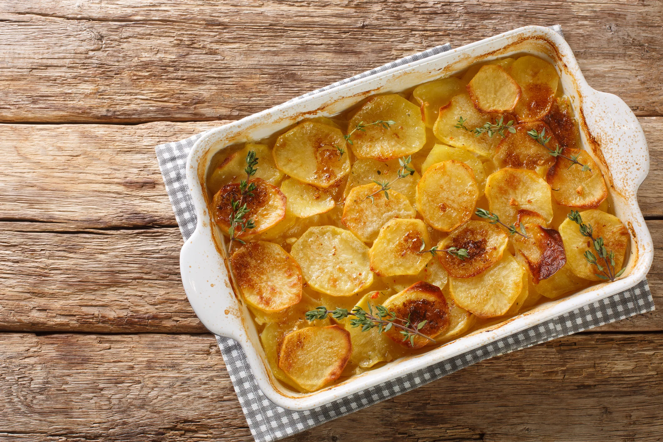Potatoes Boulangere With Bacon